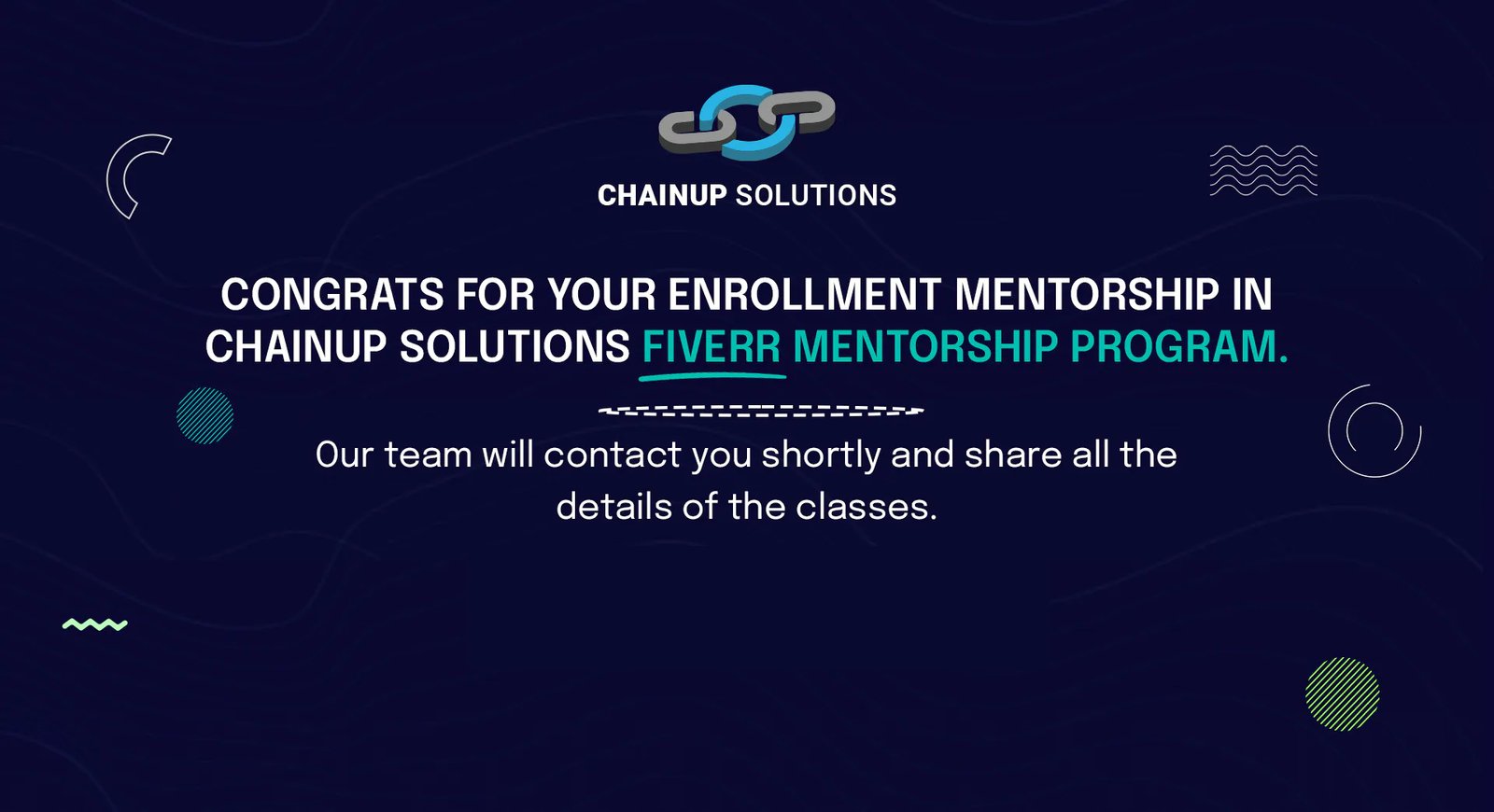 Thank You – Chainup Solutions